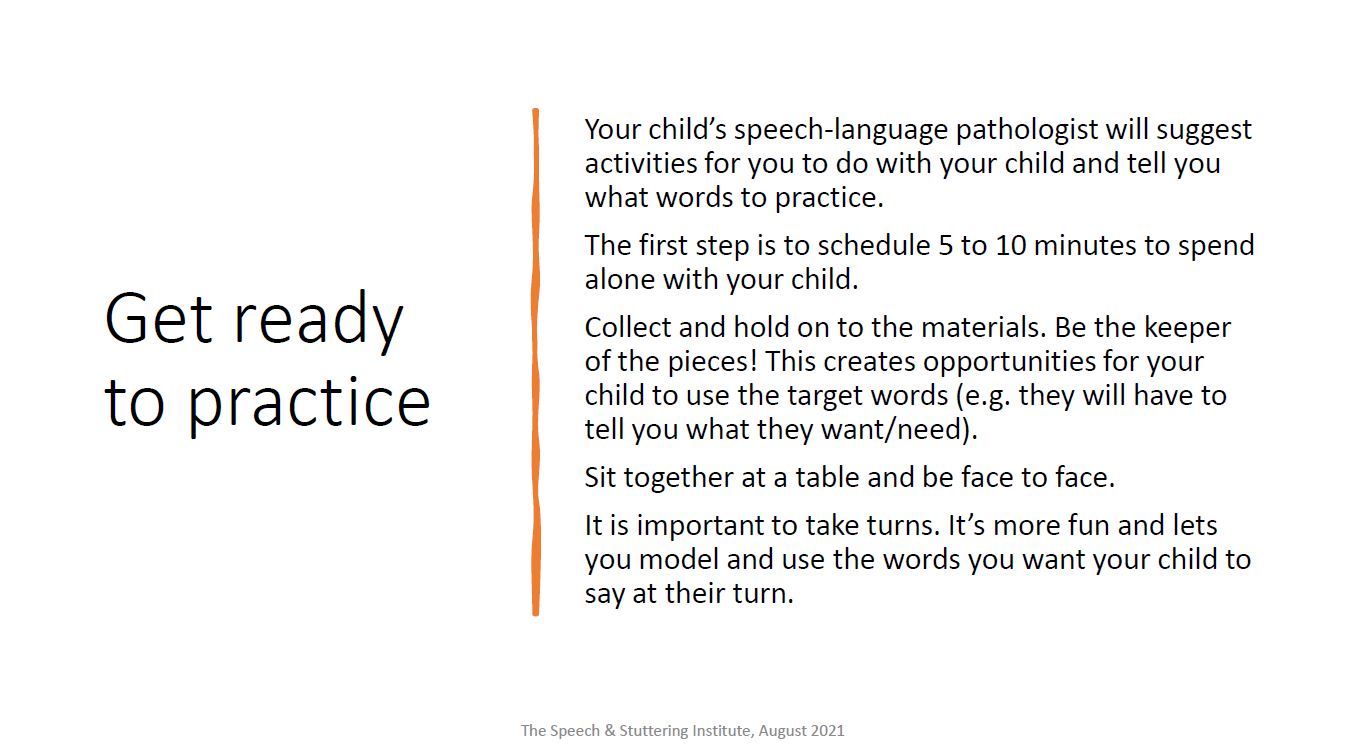 skills for parents 8 - The Speech & Stuttering Institute